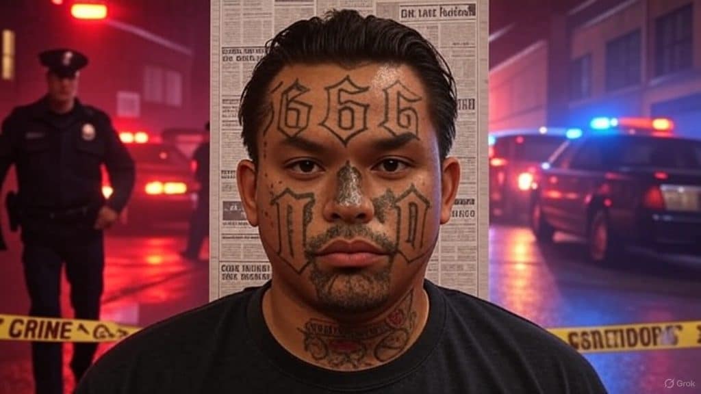 Notorious Gang Member with Devilish Tattoo Arrested: ‘Perfect example ...